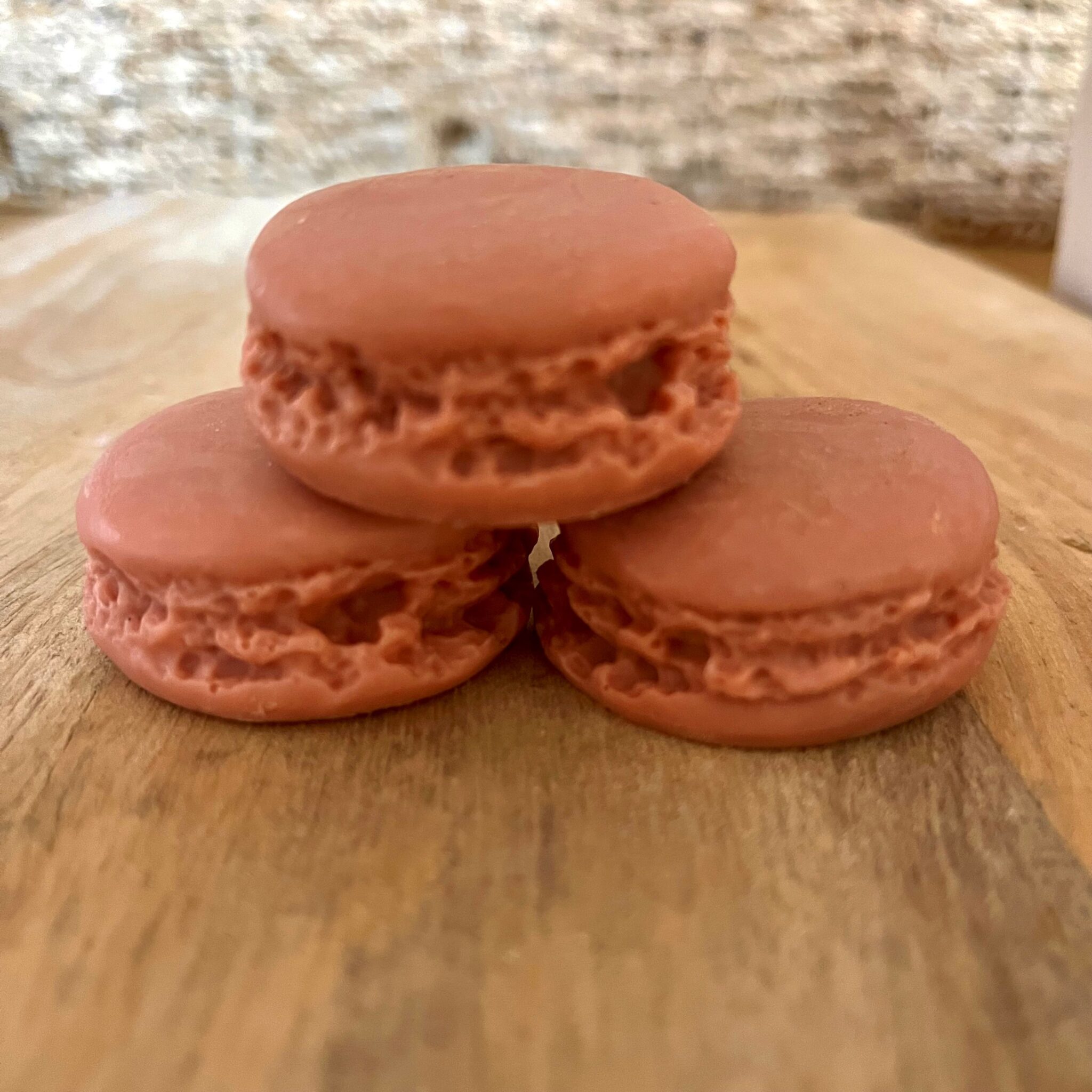 Composition de 4 savons macarons