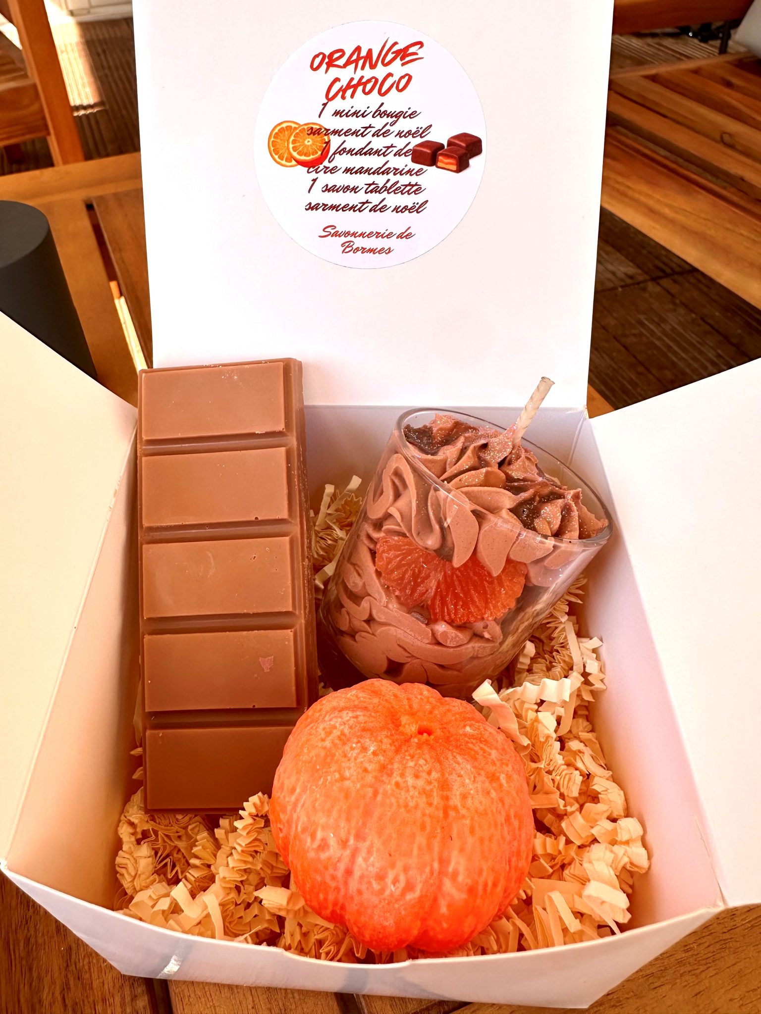 Coffret ORANGE CHOCO - Savonnerie de Bormes